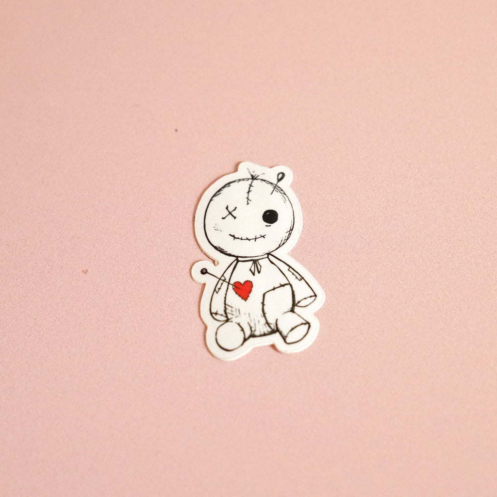Voodoo Doll Sticker – The Collective Shop