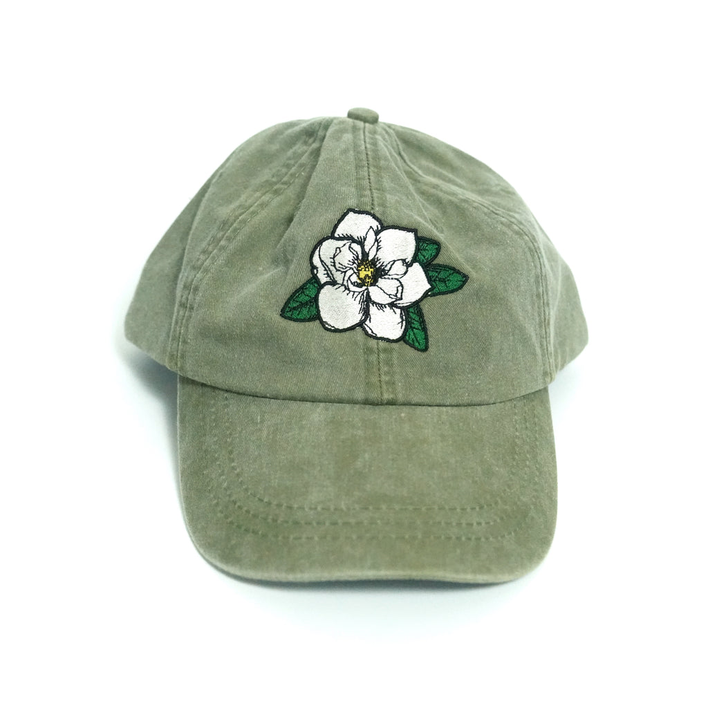 Magnolia Embroidered Hat – The Collective Shop