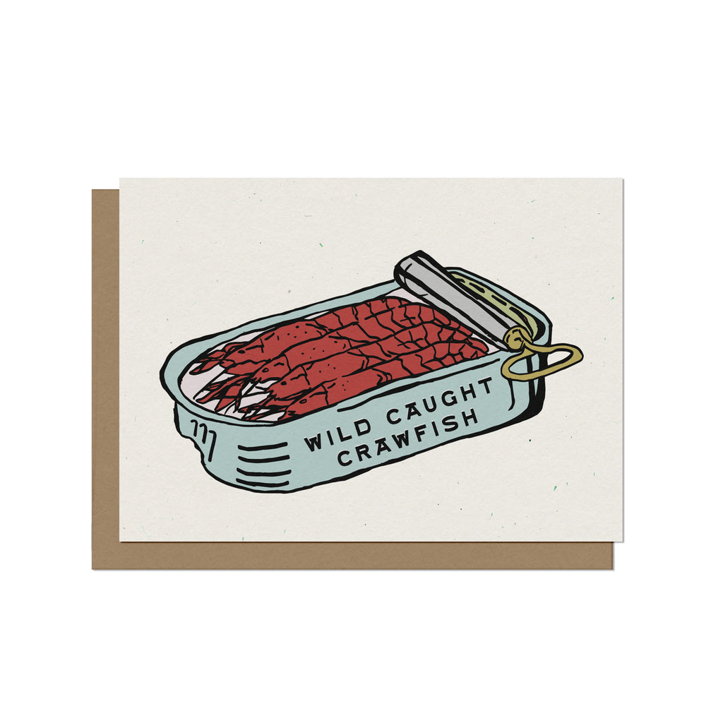 Wild Caught Crawfish Tin Blank A2 Card – The Collective Shop